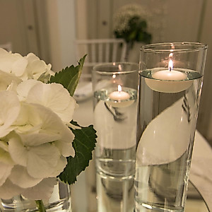 24 Bulk White Floating Candles-2 inch Unscented Tealights - for Romantic Weddings Decorations Pool Centerpieces Parties