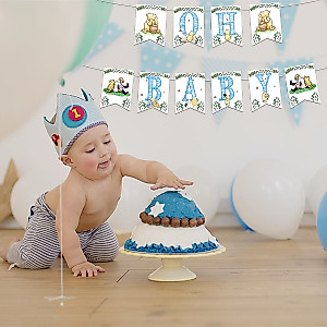 Winnie Oh Baby Banner for The Pooh Baby Shower Decorations Classic Winnie 1 St Birthday Party Supplies Cute Winnie Banner For Winnie Bee Theme Party Banners and Signs