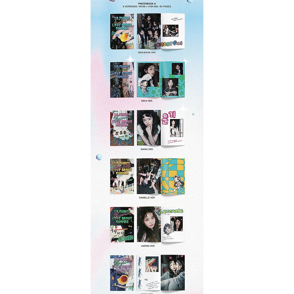 Newjeans 2nd EP Get Up [Bunny Beach Bag ] Album HYEIN + [Extra Photocards Set]