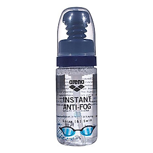 Arena Instant Anti-Fog Spray Swim Goggles Treatment Prevents Fogging Swim Practice Essential Defogger Solution, 35ml Up to 150 Applications, Clear