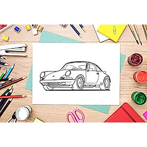 Classic Cars Coloring Book: A Collection of 50 Iconic Classic Cars | Relaxation Coloring Pages for Kids, Adults, Boys, and Car Lovers