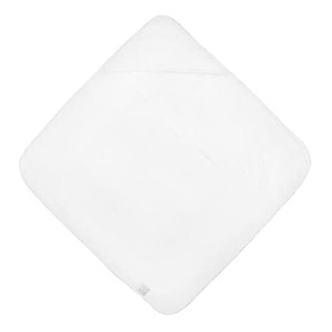 Little Unicorn Cotton Muslin & Terry Infant Hooded Bath Towel | 100% Cotton Muslin & Terry | Extra Soft and Absorbent | Newborn, Baby | Unisex | 30” x 30” | White