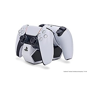PowerA Twin Charging Station for Dualsense Wireless Controllers, Charge, Sony PlayStation, PS5, Officially Licensed