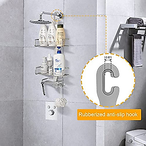 ELYKEN Hanging Shower Caddy Organizer over Shower Head