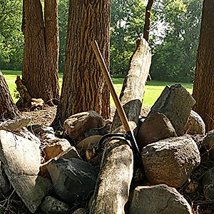 Felled | Log Peavy - 49 Inch Wood Peavey Logging Tool Log Roller Tool Carbon Steel Logging Cant Hook with Wooden Shaft