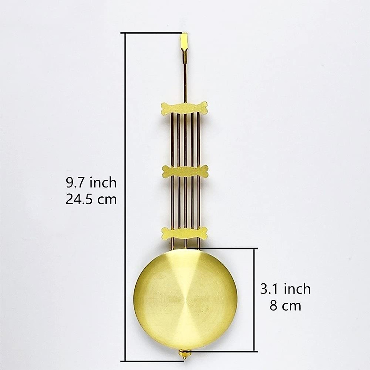 GNSN 1X Traditional Gold Wall Clock Pendulum Movement DIY Replacement Part Repair Kit Retro
