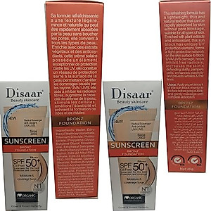 DISAAR BEAUTY Sunscreen Foundation Face Cream Body Skin Protection Anti-Aging Oil Control Moisturizing Care Removes Peeling 40g PA+++ SPF 50+
