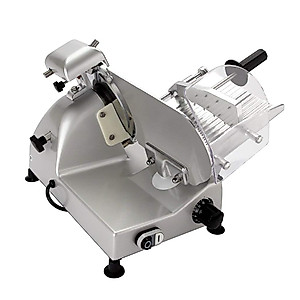 BESWOOD 9" Premium Chromium-plated Steel Blade Electric Deli Meat Cheese Food Slicer Commercial and for Home Use 240W BESWOOD220