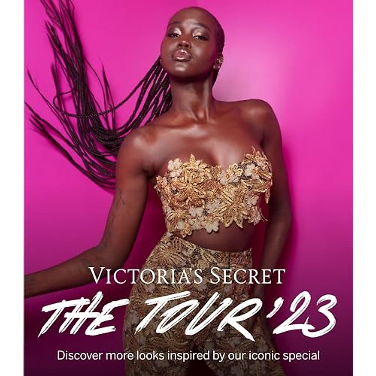 Victoria's Secret Satin Pajama Set, Long Sleeve Button Down & Pant Set, Sleepwear for Women, Pink Iconic Stripe (XS)