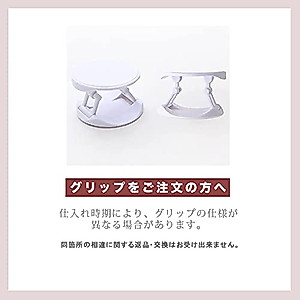 ONLYOU GRIPTOK Phone Grip Korean Grip Tok Mirror Logo Heart Motif Silver Simple Cute Phone Stand Drop Prevention Custom Pair Women's (2)