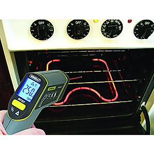 General Tools Non-Contact Digital Laser Temperature Gun, Thermal Detector, -4 to 608 degrees F (-20 to 320 degrees C) - For Cooking/BBQ/Food/Fridge/Pizza Oven/Engine