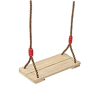 Versatile Wooden Swing for Indoor/Outdoor Play - Perfect Accessory for Playground Equipment or Patio Relaxation - Ideal for Adults & Kids Alike