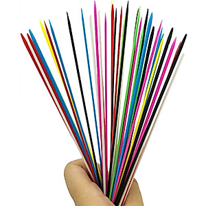 YANQINQIN Colorful Pick Up Sticks,Toys for Fun Family Parent-Child Games 6.3Inch Long, Nostalgic Games