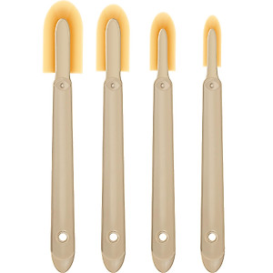 Gisafai 4 Size Set Rubber Caulking Tool Silicone Caulking Caulk Finishing Tool Caulking Kit Caulking Tips Set Caulk Applicator Tool with ABS Handle Grip for Brick Skirting Kitchen Bathroom