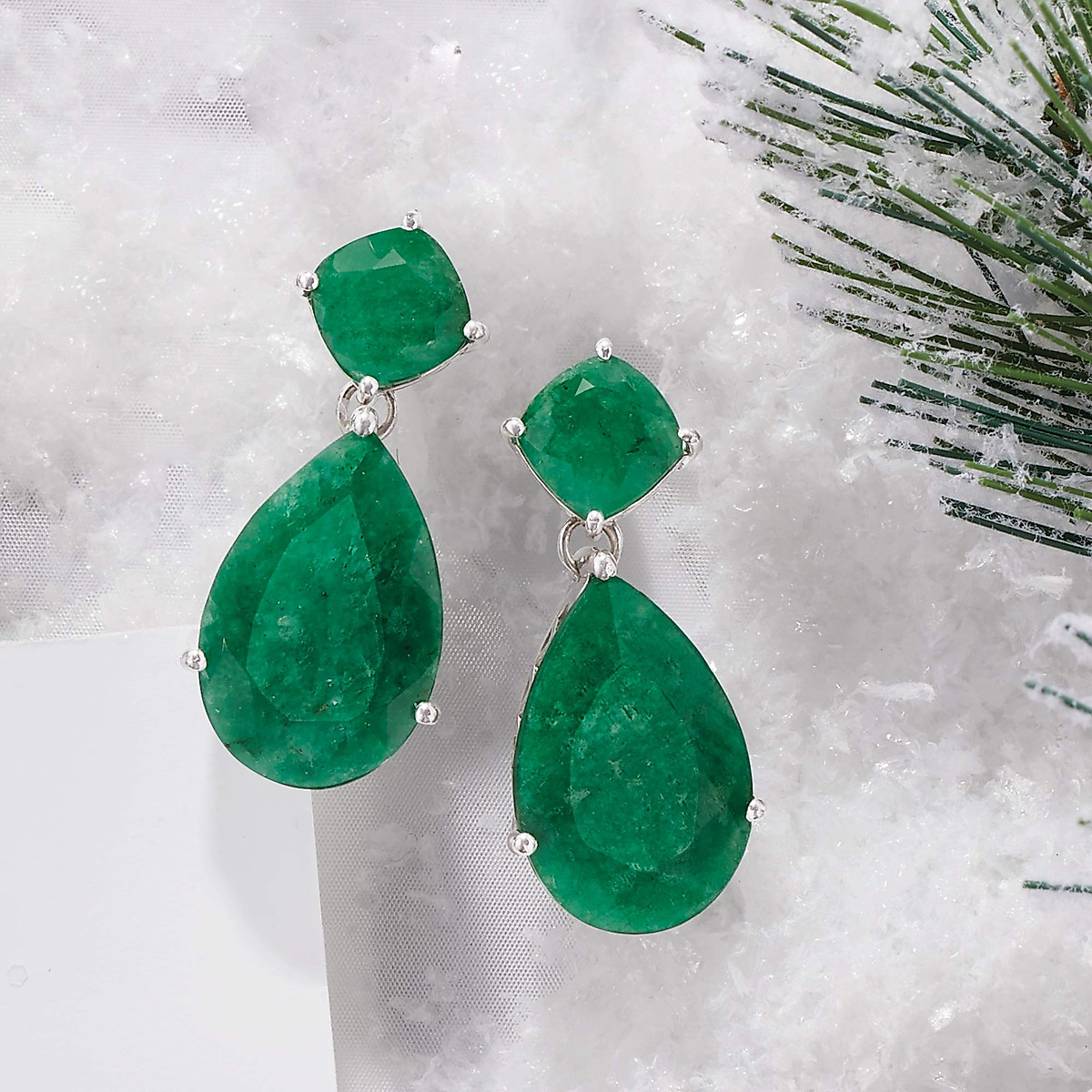 Ross-Simons Precious Gemstone Drop Earrings in Sterling Silver