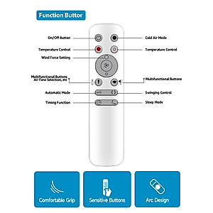 Universal Remote Control for Dyson Hot + Cool Fan Heater Tower,ABS Material Dyson Remote Control Replacement