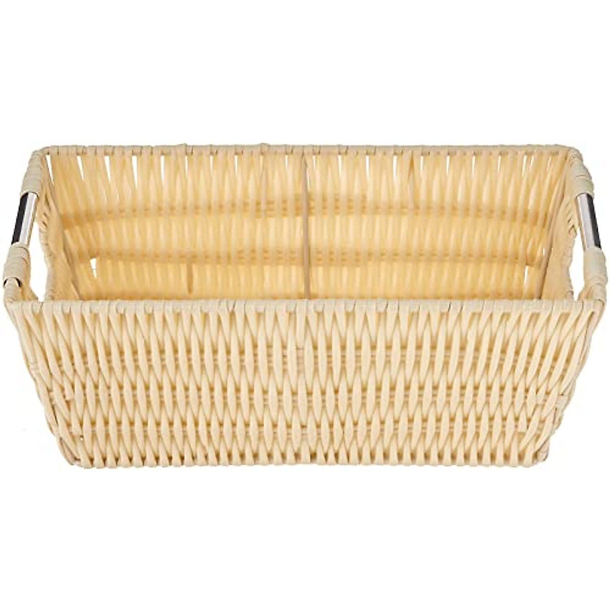 Whitmor Rattique Small Shelf Tote Latte (Pack of 2)