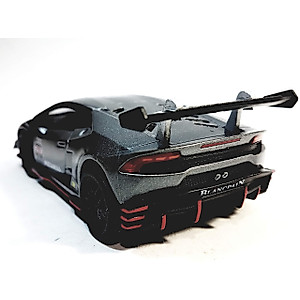 Kinsmart Lamborghini Charcoal Gray Huracan LP 620-2 Super Trofeo 136 Scale Diecast Car , SMALL