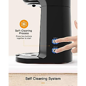 Boly Single Serve Coffee Maker with Milk Frother Combo, Small Coffee Machine for K Cups and Ground Coffee, Cappuccino Maker and Latte Machine