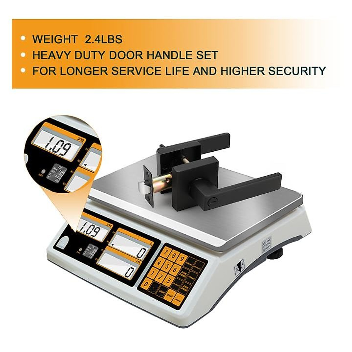 Probrico 6 Pack Matte Black Door Handles Heavy Duty Flat Square Privacy Interior Door Levers for Bedroom & Bathroom, Keyless Interior Handles for Left &Right Handled Doors