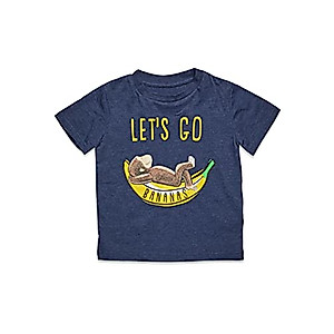 Curious George Infant Baby Boys 2 Pack Graphic T-Shirts Gray/Blue 18 Months