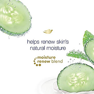 Dove Refreshing Body Wash Revitalizes and Refreshes Skin Cucumber and Green Tea Cleanser That Effectively Washes Away Bacteria While Nourishing Your Skin, 22 Fl Oz (Pack of 4)