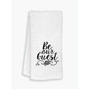 Be Our Guest Towels Hand Towels for Bathroom,Guest Room Welcome Decorative Dish Towels Tea Towels Hand Towels for Kitchen,Guest Room Towels Hand Towels,Gift for House Guests