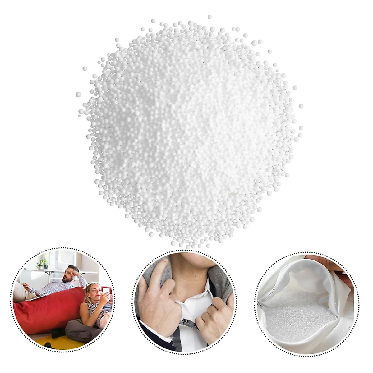 Holibanna 1 sofas bean bags bed pillows couches sofa cama para modernos baratos Foam white Dog Bed Filling Beads Balls Punching Bag Filler Filling Balls baby decorative ball