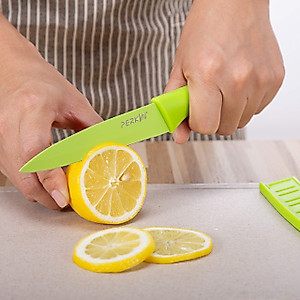 Perkin Utility Knife Kitchen Knife Cooking Knife Stainless Steel Sheath Knife Ergonomic Handle