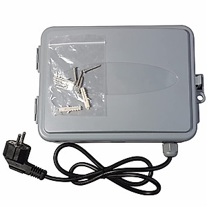 HAHFKJ 11 Station Garden Automatic Irrigation Controller Water Timer Watering System with EU Standard Internal Transformer