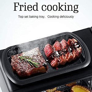 BYHIP 3-in-1 Breakfast Station - Includes Coffee Maker, Non-Stick Griddle, and 4-Slice Toaster Oven - Versatile Breakfast Maker with Timer Suitable for Kitchenettes/Apartments/Dormitories- Black