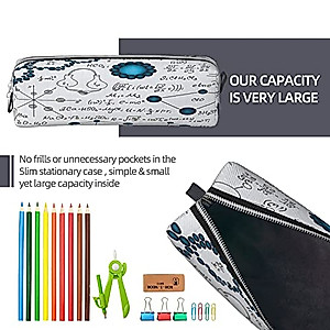 Limhibu Pencil Case Physics Dna Molecule Formulas Big Capacity Pencil Bag Large Storage Pouch Desk Organizer Marker Pen Case Stationery Bag Pencil Holder for Boys Girls Teen Adult