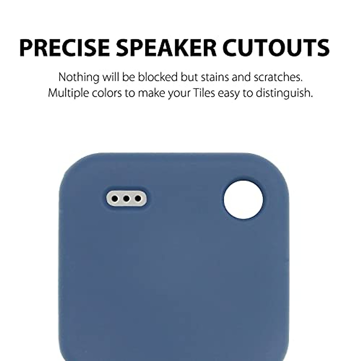 Silicone Case for Tile Mate 2020 & 2018 with Keychains, 2 Pack Anti-Scratch Protective Cover with Carabiner (Navy/Fluorescent Green)