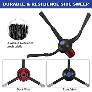 PhoebCynthi Replacement Accessories Compatible with Ecovacs DEEBOT T30S/ N30 Omni/ N30 PRO Omni Robot Vacuum.（1 Main Brush,4 Side Brushes,2 Hepa Filters,4 Mop Pads,4 dust Bags）