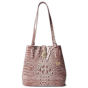 BRAHMIN Melbourne Fiora Satchel Pink Icing One Size
