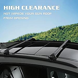 Acmex Roof Racks Cross Bars Compatible with 2016-2022 Pilot, Lockable Cargo Crossbars Carrier Top Luggage Carrier, Fit with Raised Side Rails, Max 200 lbs Load Capacity Cargo Accessories