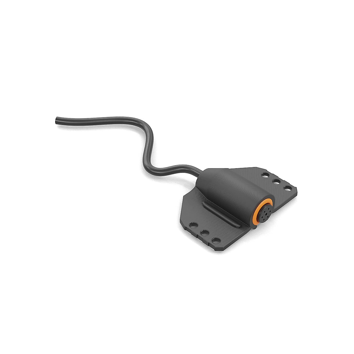 Isolate IT Lavalier Microphone Isolation Shield System with Sorbothane (Compatible with Rode SmartLav+, Black/Orange)