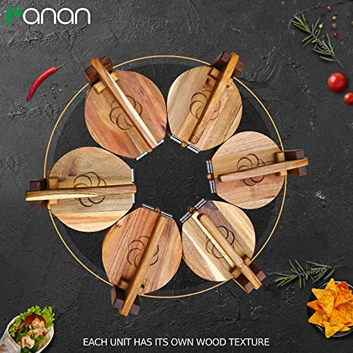 panan Wooden Tortilla Press Mexican Tortillera Presser Made from Natural Food-Grade Acacia Wood - Large Wood Pataconera with 50 Pieces Parchment Paper, Dough Cutter and Recipes eBook (Round 10")