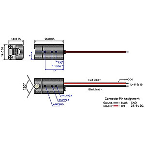 Quarton Laser Module VLM-650-37 LPT-30 (Professional Use Red Laser Line Generator)