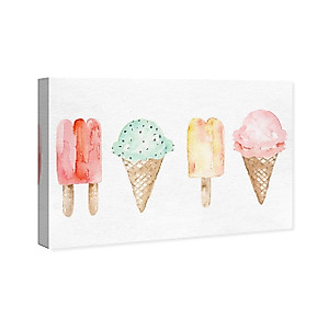 Wynwood Studio Food and Cuisine Wall Art Canvas Prints 'Ice Cream You Scream' Home Décor, 36" x 24"