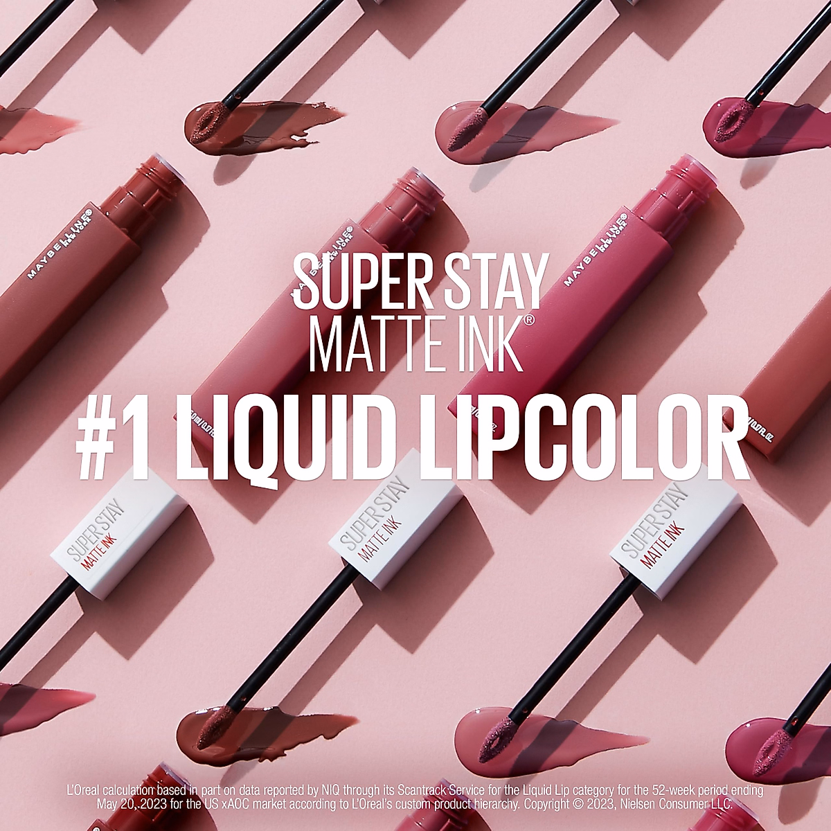 Maybelline Super Stay Matte Ink Liquid Lipstick Makeup, Long Lasting High Impact Color, Up to 16H Wear, Amazonian, Nude Brown, 1 Count