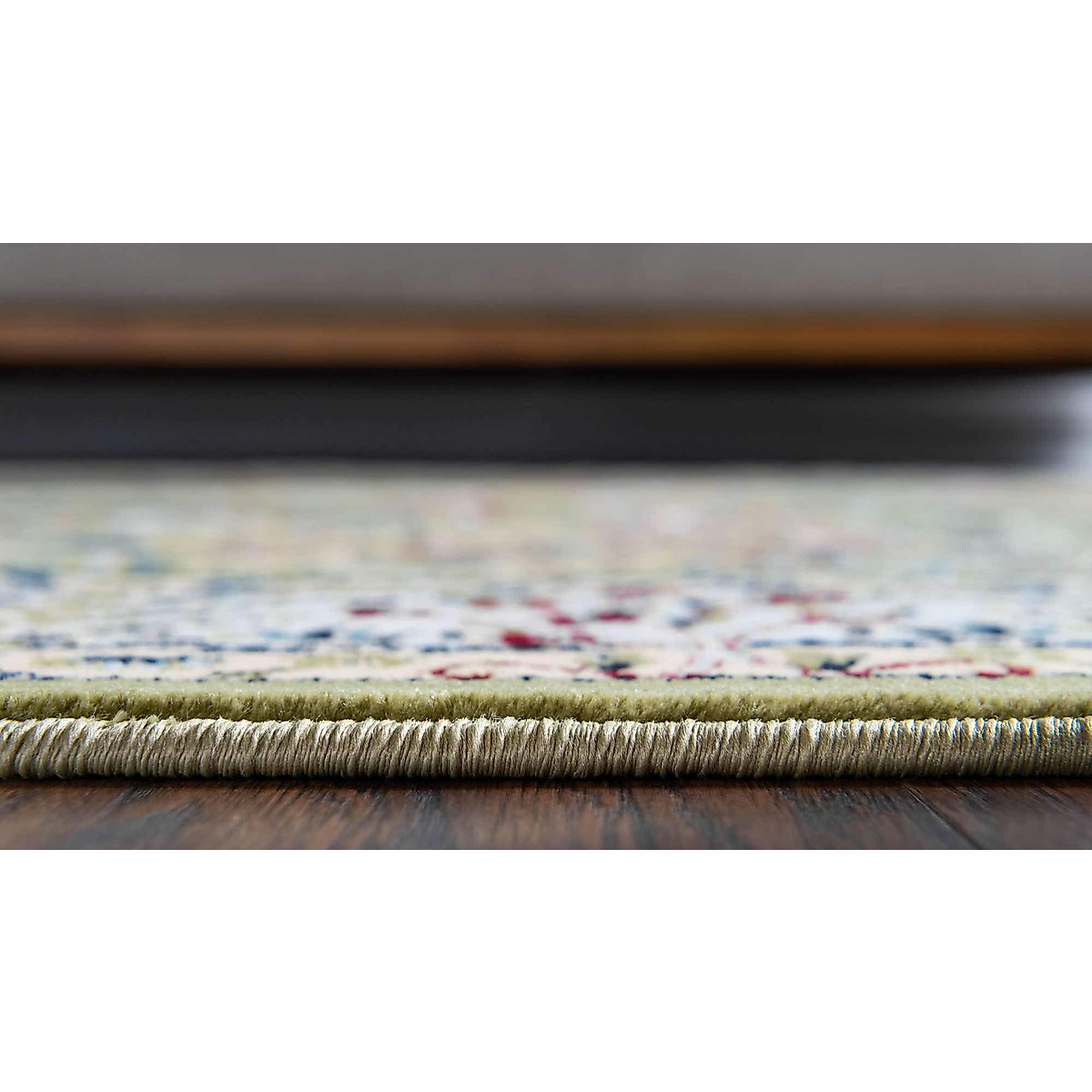 Unique Loom Narenj Collection Area Rug - Bristol (5' 3" x 8' Rectangle, Green/ Ivory)