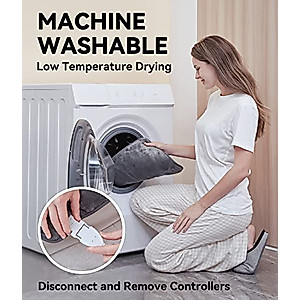 Warm Storm Heating Pad for Back Pain Relief,12"x24" Flannel Electric Heating Pads for Cramps with 5 Heat Settings, Auto-Off Moist Dry Heat Options Washable (Include Spray Bottle, Non-Woven Fabric)