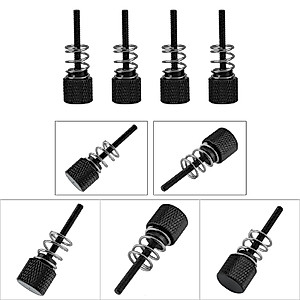 Rcher-R CPU Water Cooling Block Screw,4pcs Aluminum M3 Installation Screws for CPU Water Cooling Block for Intel 1150/1151 / 1155/1156 / 1366/775(Black)
