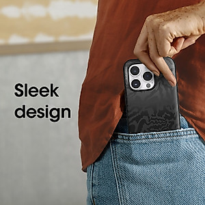 OtterBox Symmetry Series Series+ Graphics Antimicrobial Case with MagSafe for iPhone 14 Pro (ONLY) - Rebel (Black)