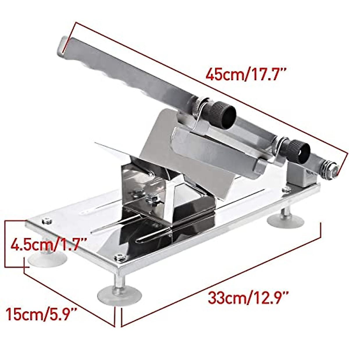 VETAKING Manual Frozen Meat Slicer Food Slicer Kitchen Meat Slicer Bread Cheese Fruit & Vegetable Stainless Beef Cutter Cutter Machine for Home Cooking of Hot Pot Shabu Shabu Korean BBQ