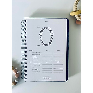 Baby's Daily Logbook, Breastfeeding Journal, Track your Infant’s Feedings, Sleep, and Diaper changes. Plus Bonus Sections including: Growth Charts, Illness Charts, Milestones, Teeth Chart, Doctor appointment notes, and Storage Pocket.