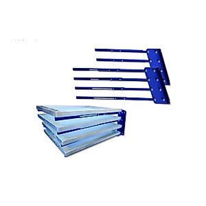 TECHTONGDA 4 Layers Screen Rack Shelf Storage Frame Holder Screen Printing Rack Screen Drying