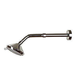 Shower Arm Extension, Shower Head Extender Water Outlet Lowers Existing Shower Head, Chrome Finish Made of Solid Metal by Purelux