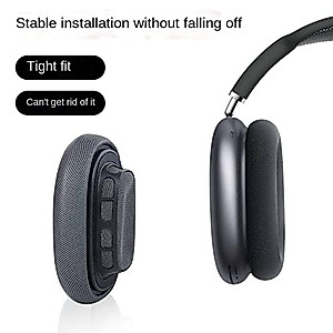 JFSPDFU (Grey) Replacement Headphone Earmuffs Apple Airpods Max Replacement Earpads Leather Earpads Headphone Memory Foam Covers Replacement Headphones Foam Earmuffs Headphone Accessories